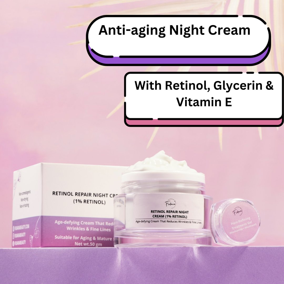Best Retinol Night Cream in Pakistan | Fidara's Anti-Wrinkle Solution ...